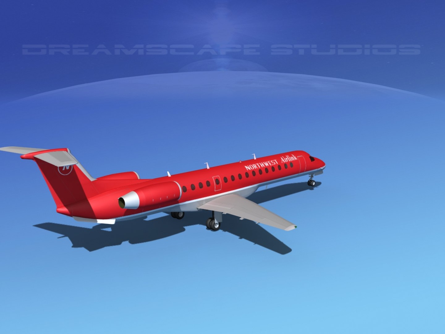 3d Embraer Erj