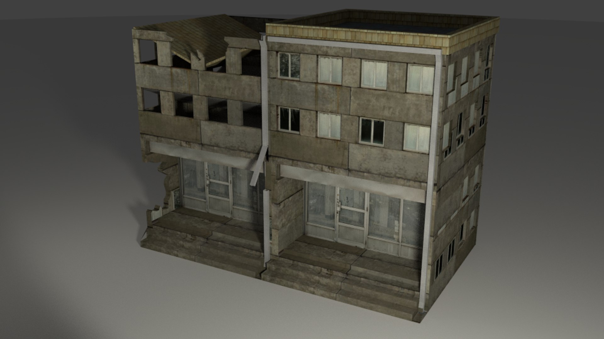 Free House Building Normal 3d Model