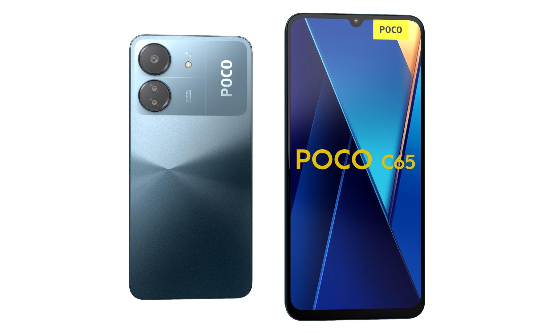 3D Model Xiaomi Poco C65 Blue - TurboSquid 2152077