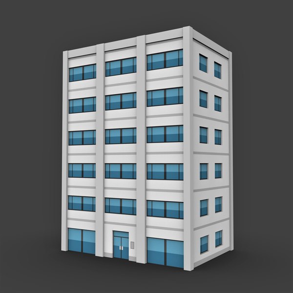 3d Cartoon Office Building