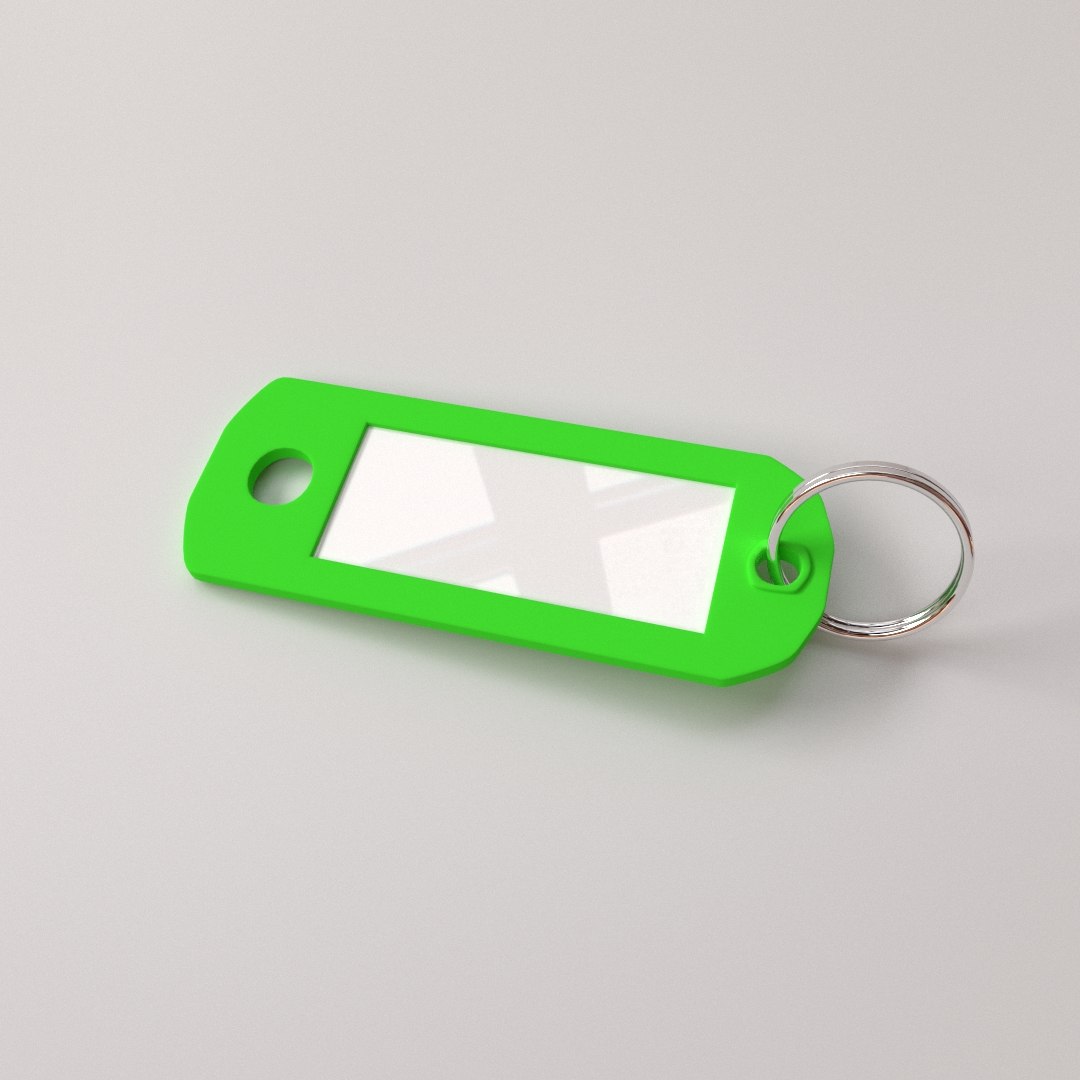 Key Tag 3d Model