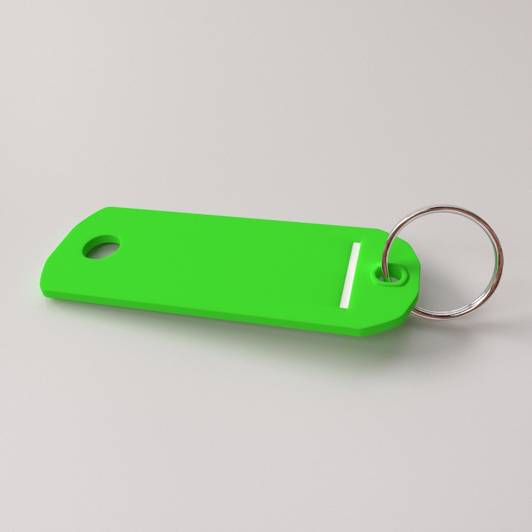 Key Tag 3d Model