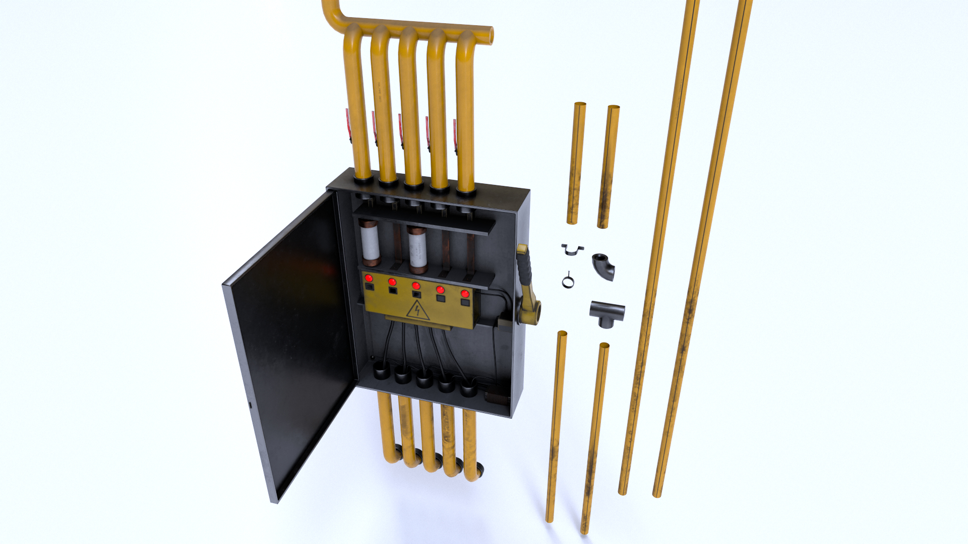 Fuse And Pipes 3D - TurboSquid 1965811