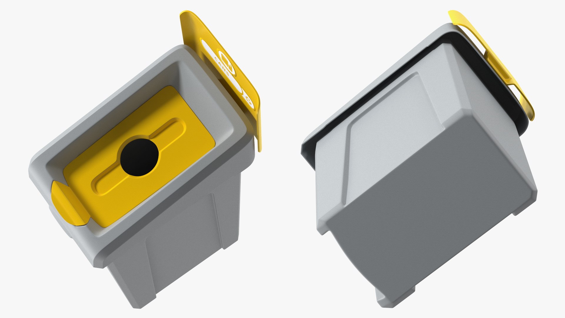 Plastic Recycling Bin For Cans 3D Model - TurboSquid 1807740