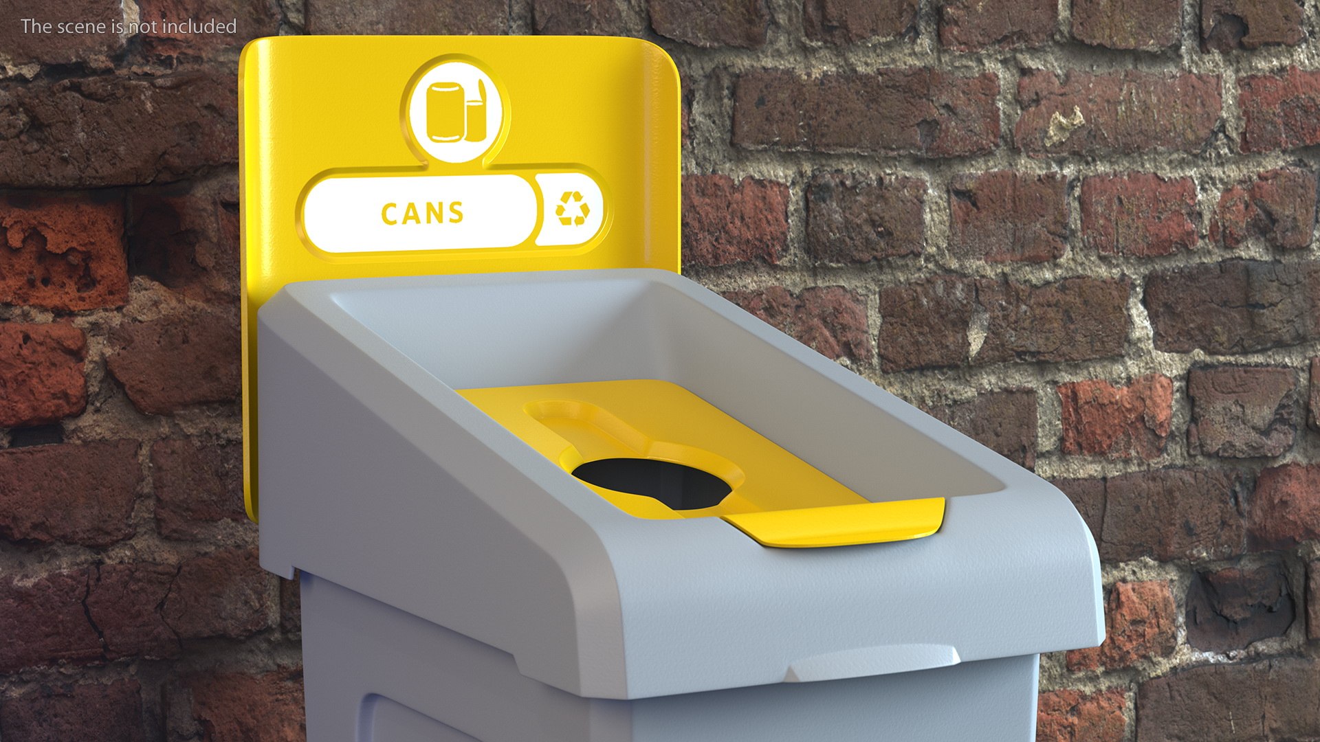 Plastic Recycling Bin For Cans 3D Model - TurboSquid 1807740