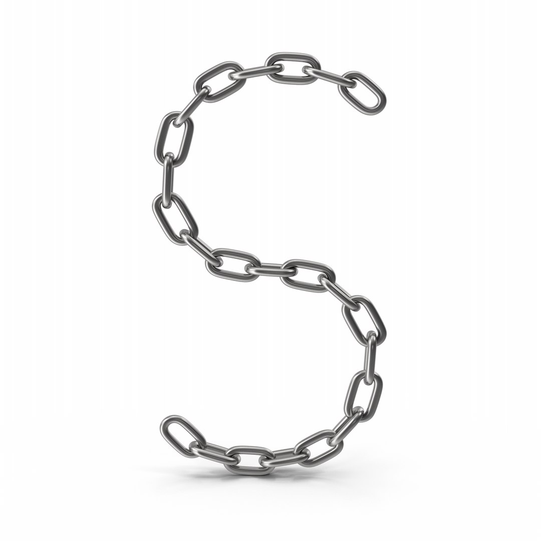 Chain Letter S 3D Model - TurboSquid 2024702