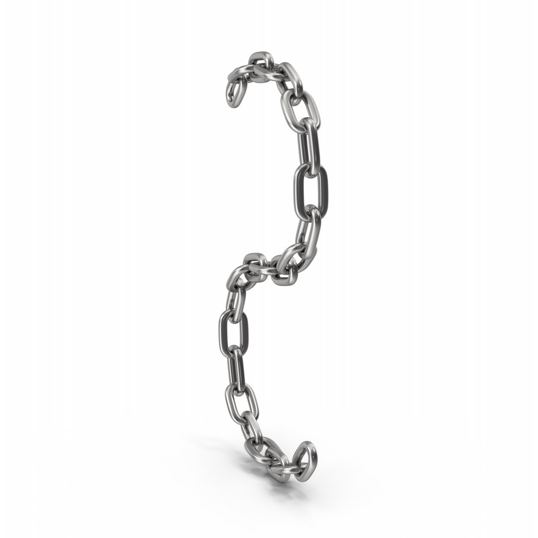Chain Letter S 3D Model - TurboSquid 2024702