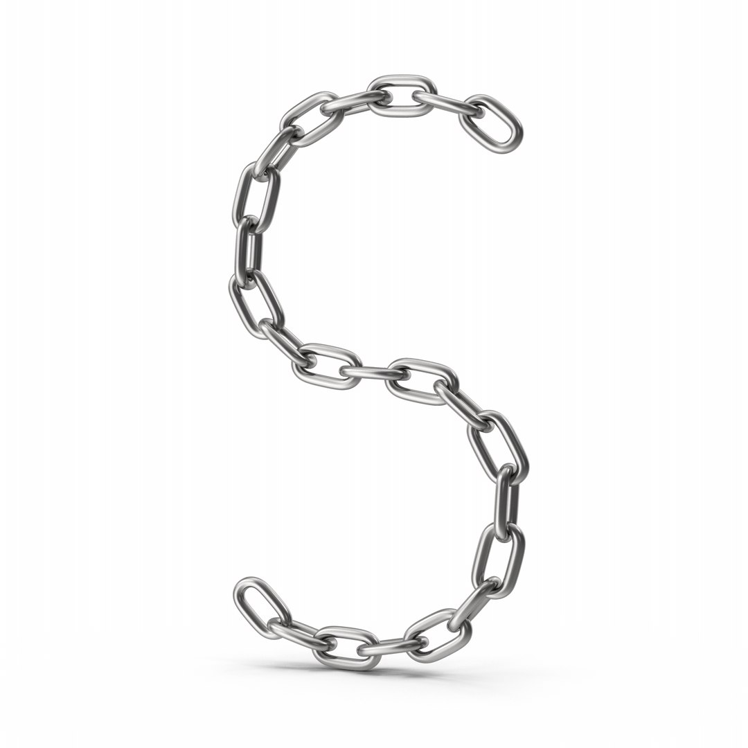 Chain Letter S 3D Model - TurboSquid 2024702