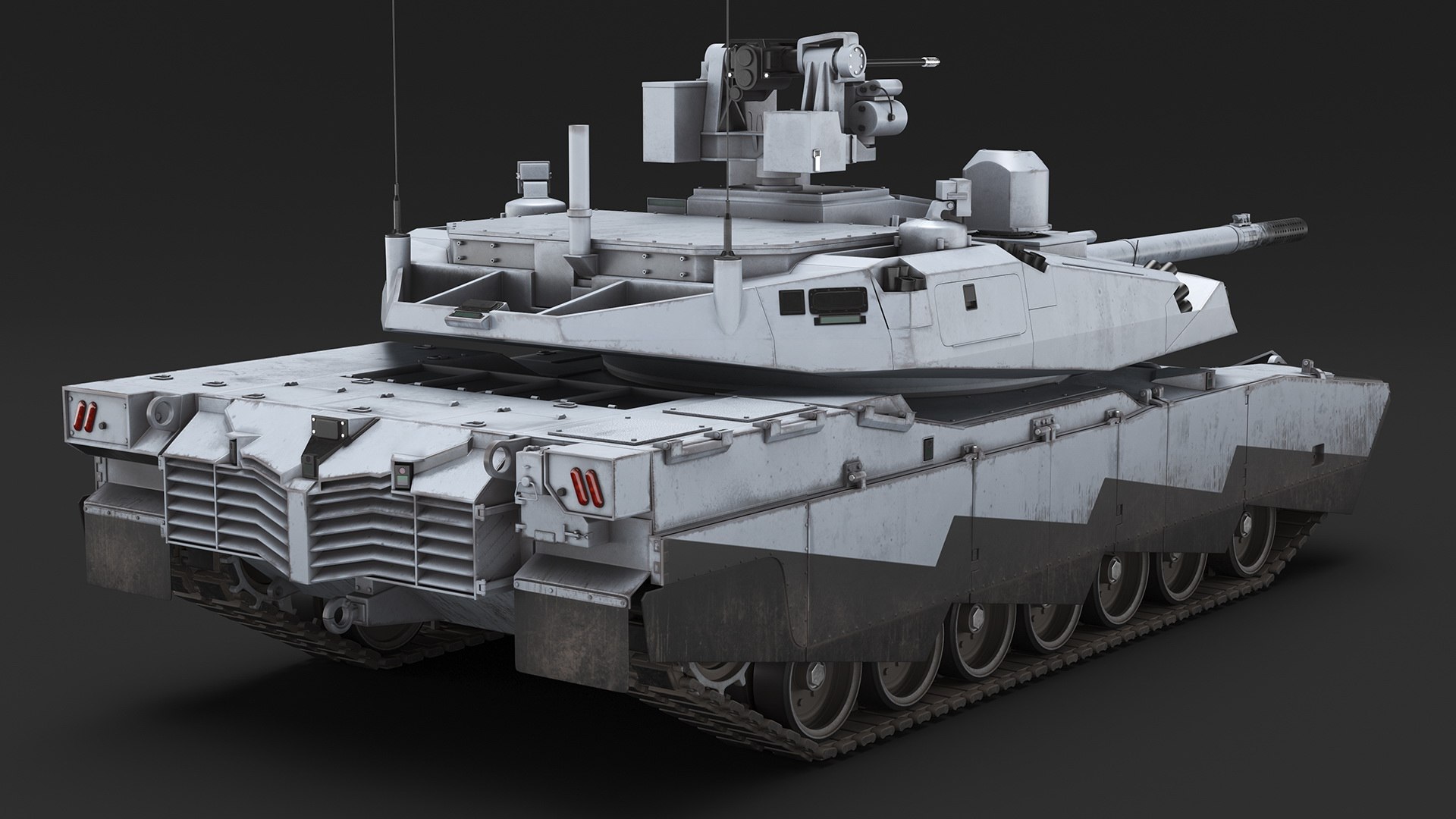 Old Grey Tank Abrams X Rigged For Cinema 4D 3D Model - TurboSquid 2240727
