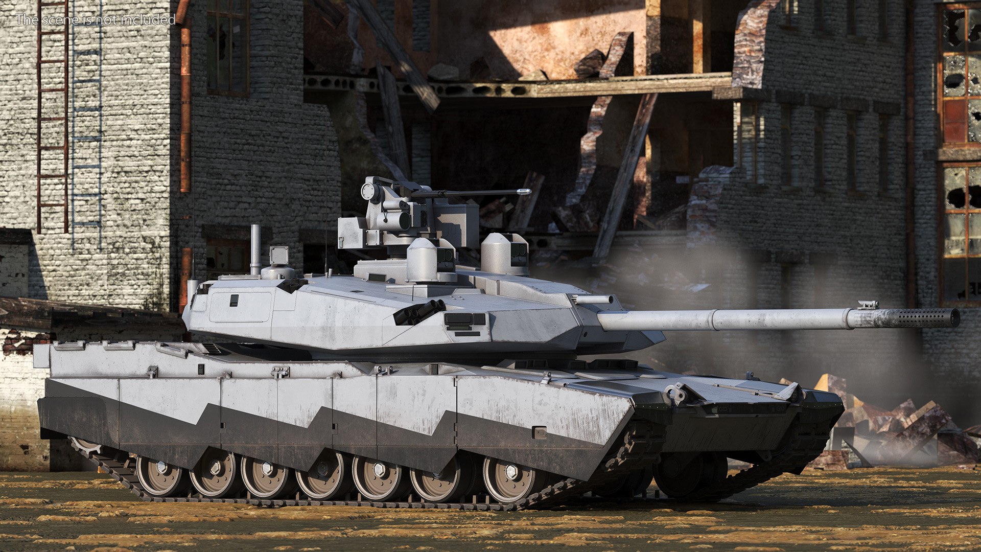Old Grey Tank Abrams X Rigged For Cinema 4D 3D Model - TurboSquid 2240727