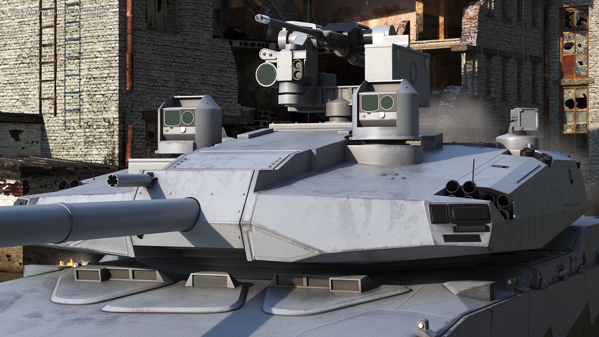 Old Grey Tank Abrams X Rigged For Cinema 4D 3D Model - TurboSquid 2240727