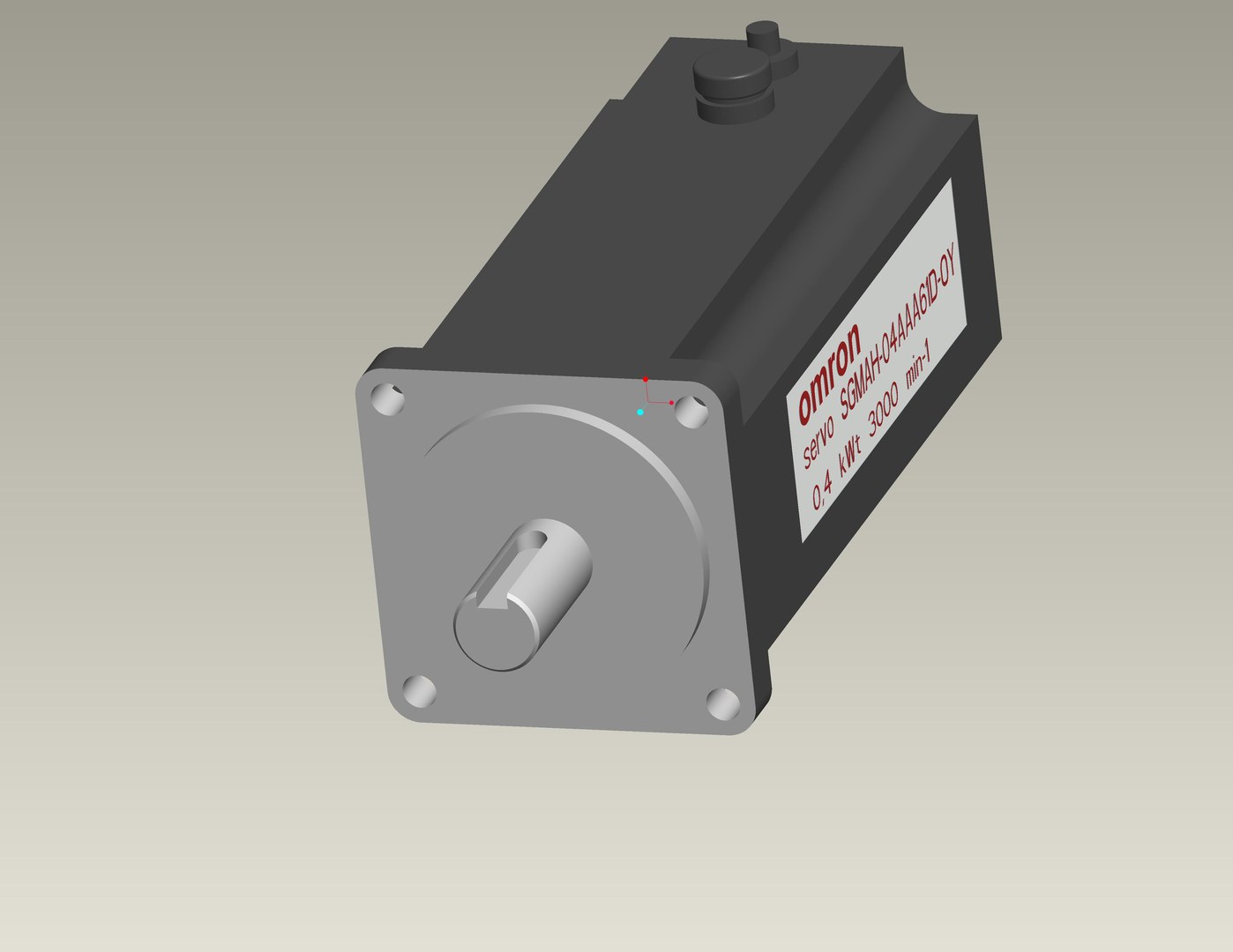 3d Model Servo Motor Servomotor