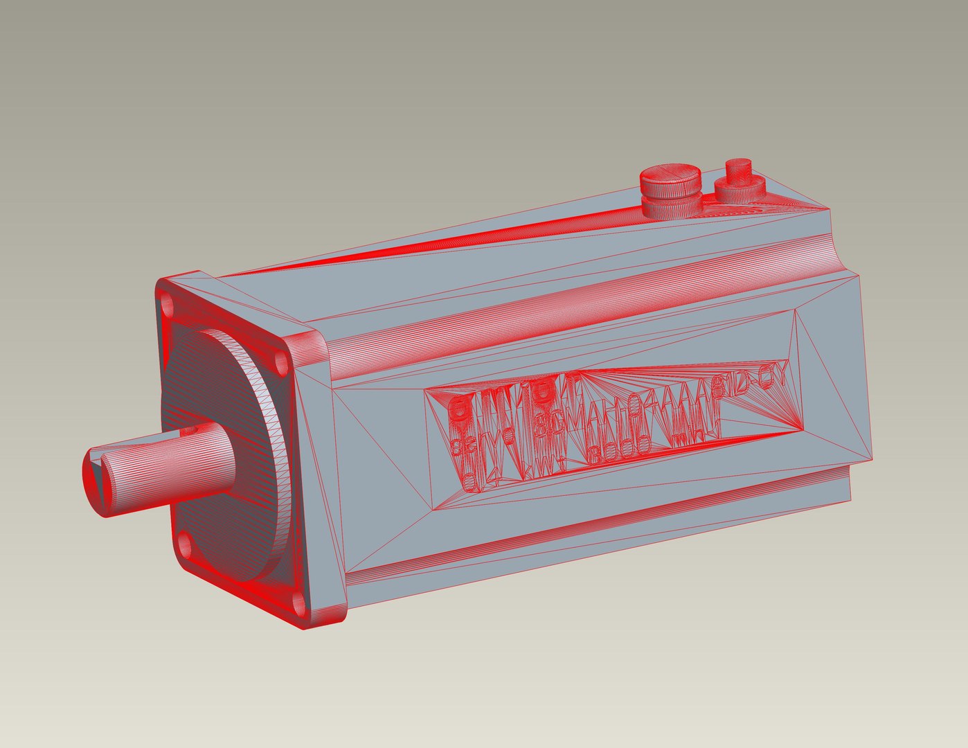 3d Model Servo Motor Servomotor