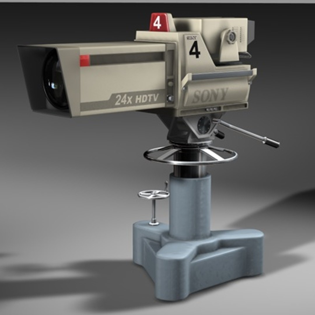 Modern Tv Studio Camera 3d Model