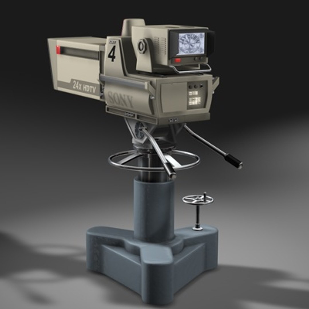 Modern Tv Studio Camera 3d Model