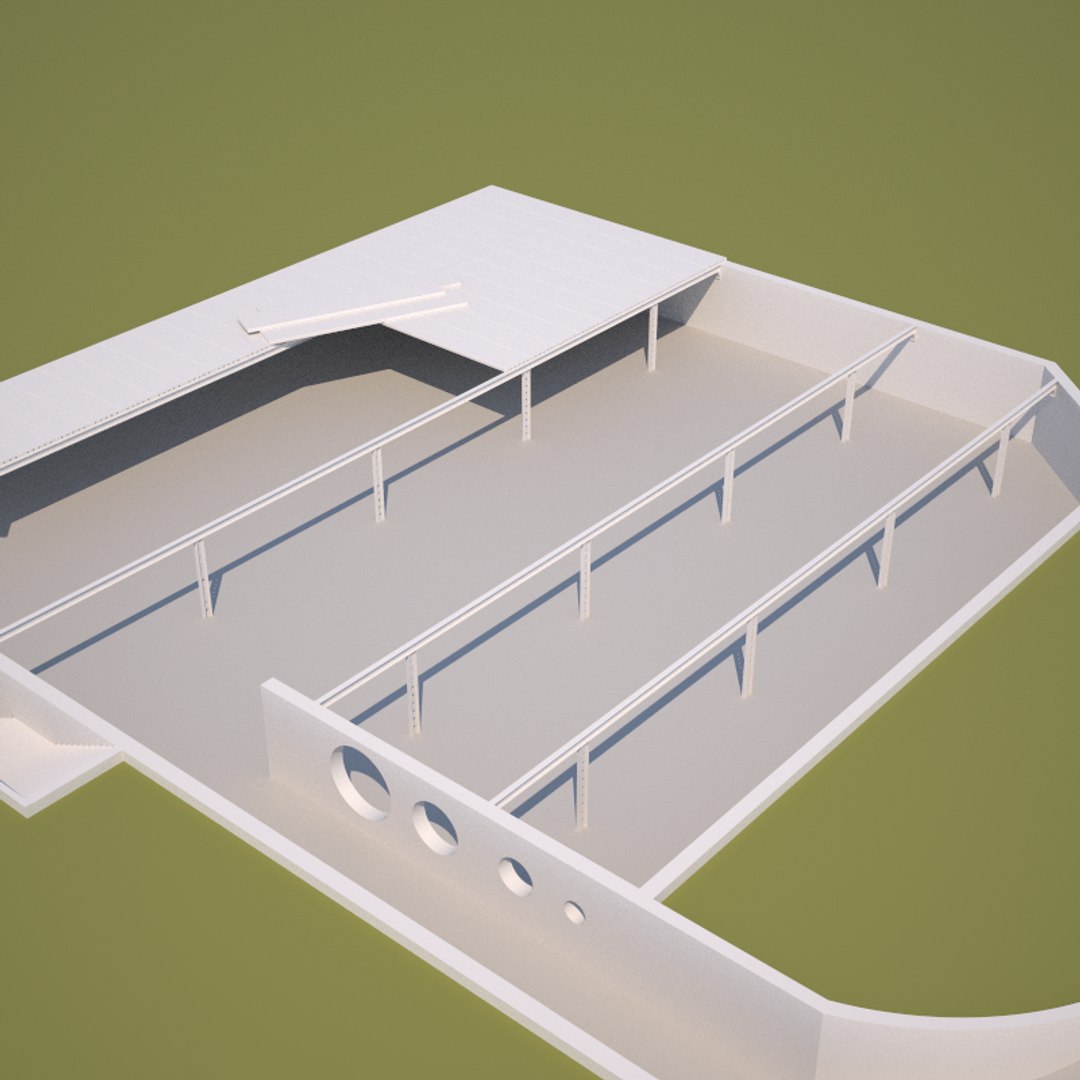 3ds construction site underground parking