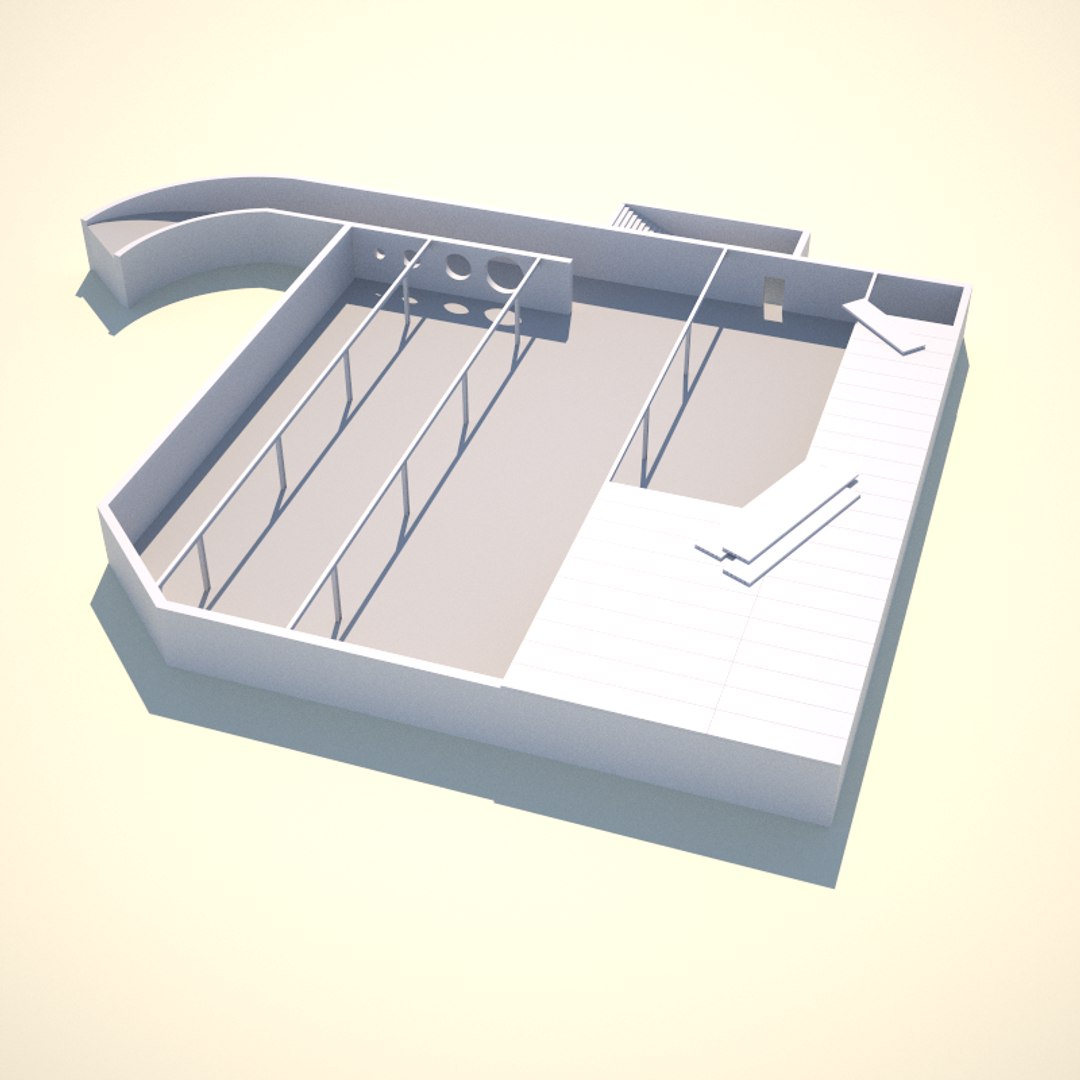 3ds construction site underground parking