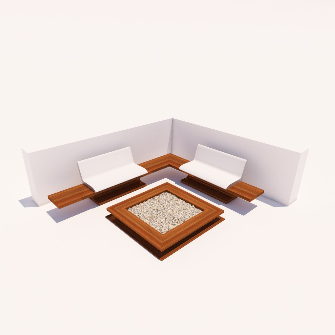 Corner Setting Outdoor 3D Model - TurboSquid 1282361