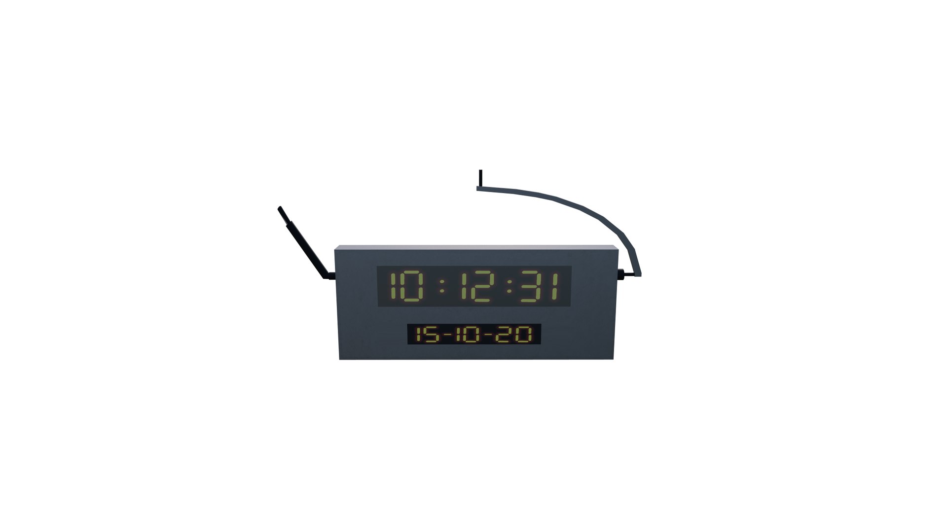 3D Digital Clock Model - TurboSquid 2172726