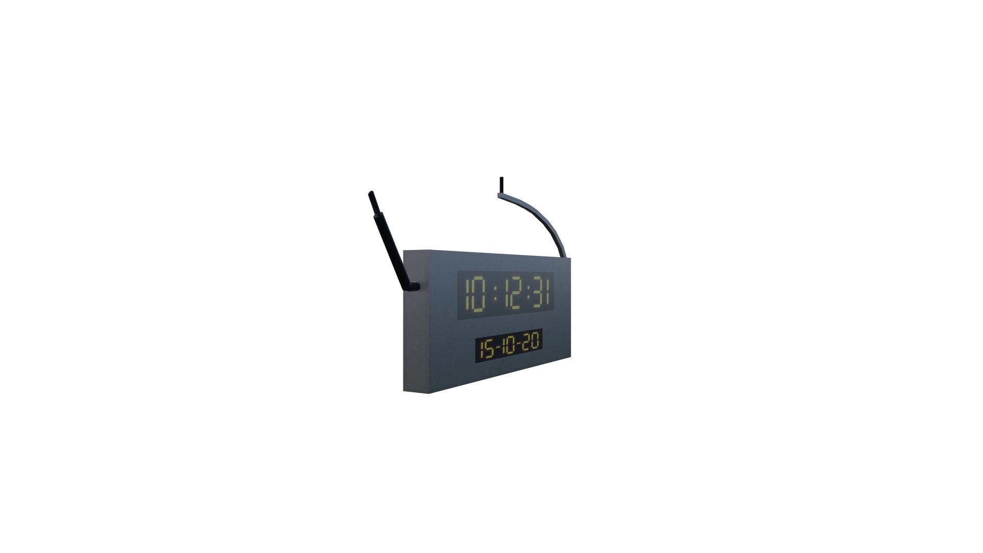 3D Digital Clock Model - TurboSquid 2172726