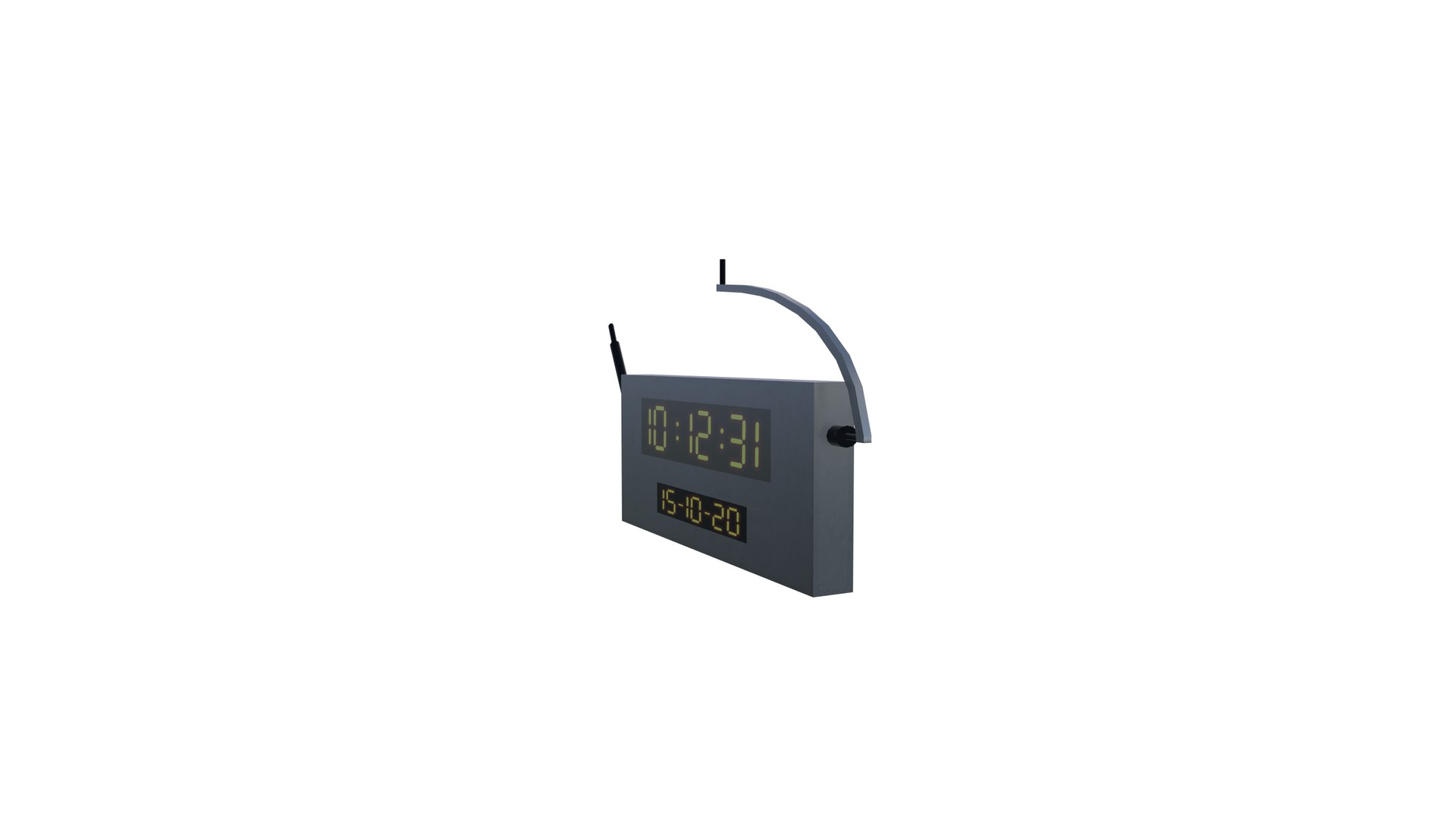 3D Digital Clock Model - TurboSquid 2172726