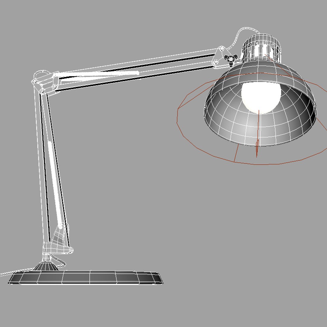 3d Desktop Lamp Lighting Model
