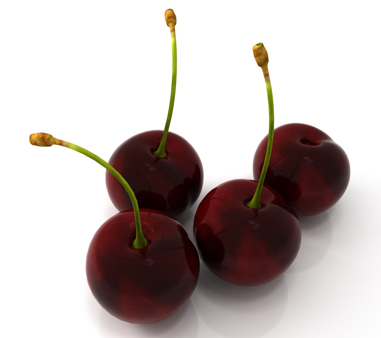 3d cherry fruit model