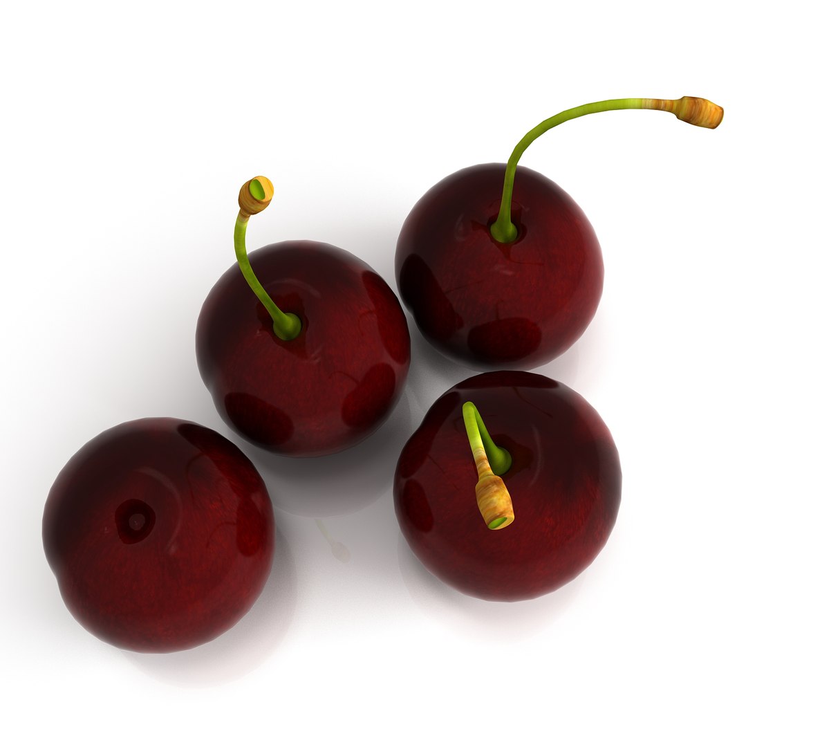 3d cherry fruit model