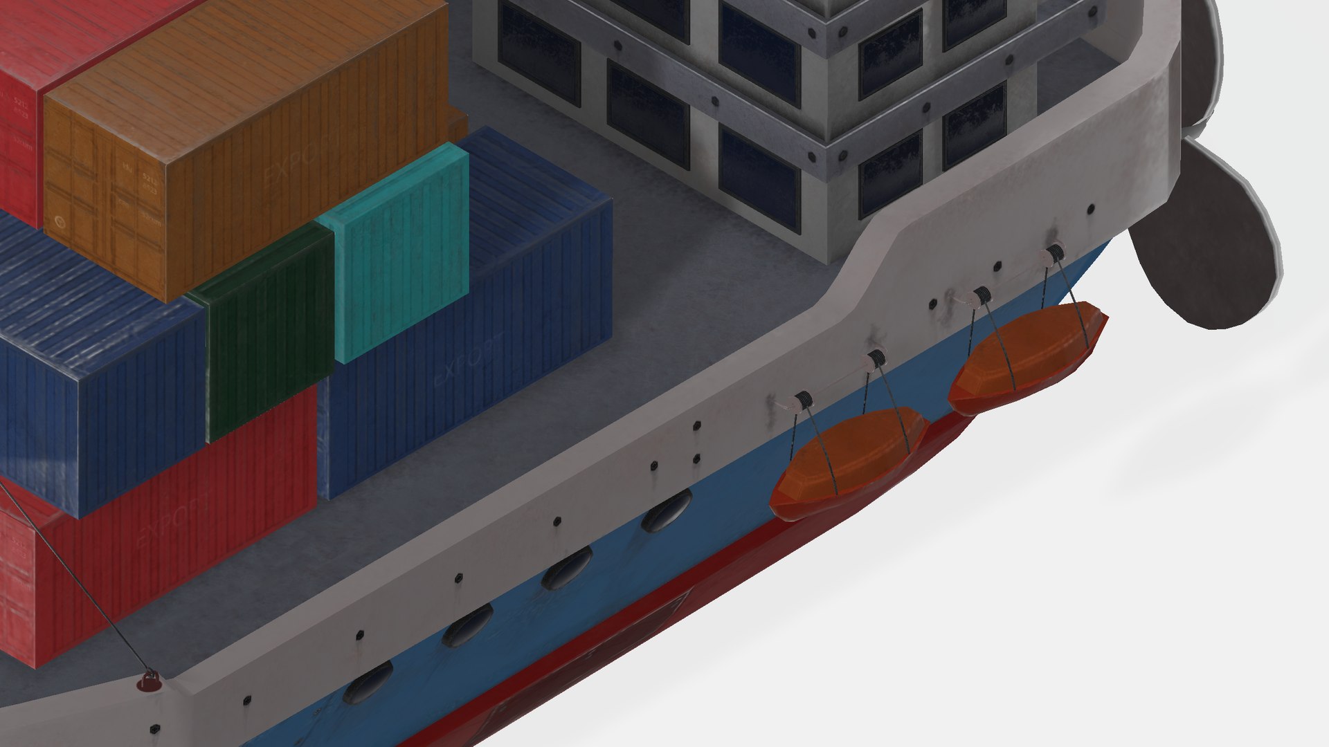 Cargo Ship 3D Model - TurboSquid 2354826