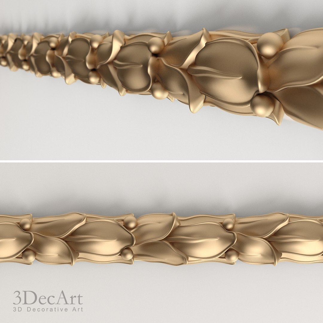 Carved Border 3d Max