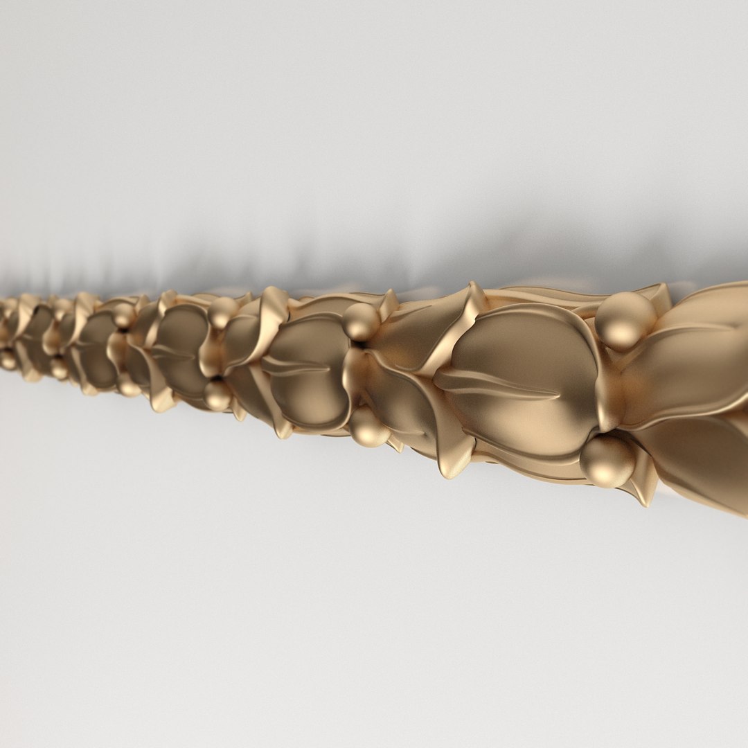 Carved Border 3d Max