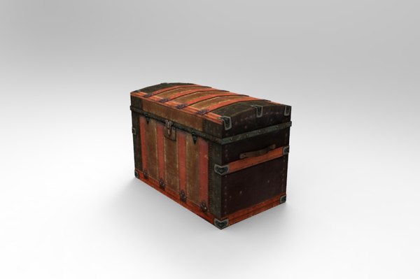 modelo 3d viejo baúl - TurboSquid 1052401