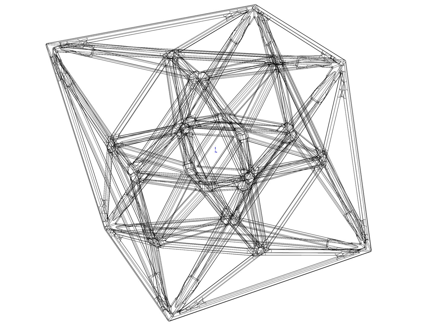 3D Wireframe Shape Geometric 24-Cell Model - TurboSquid 2185270