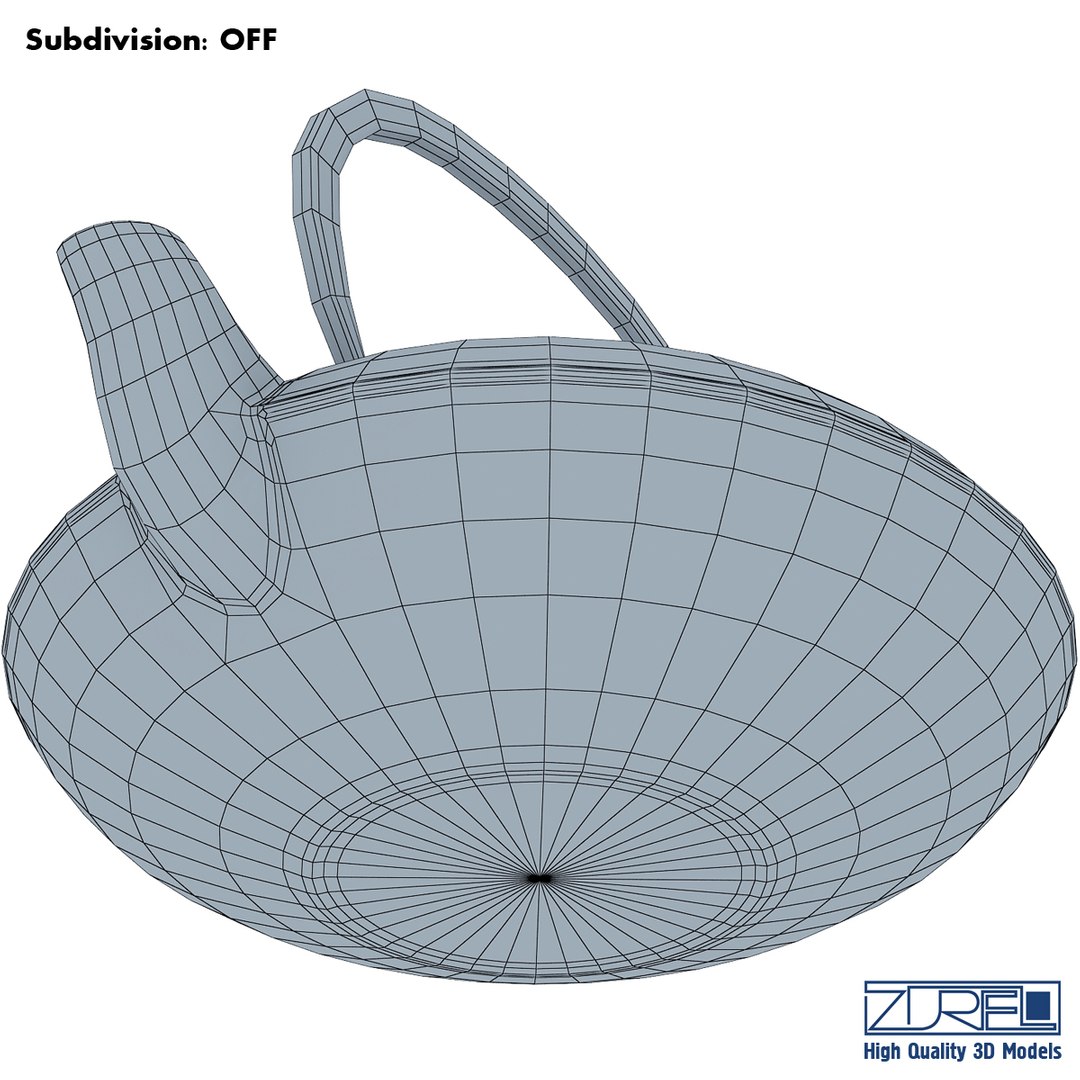 cast iron tea kettle 3d model