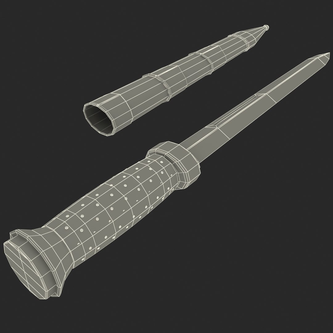 3d Dirk Knife Set Model