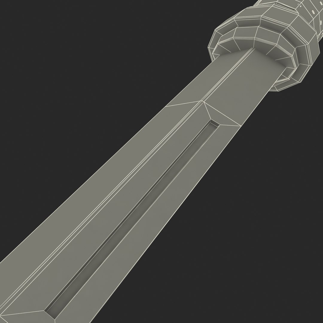 3d Dirk Knife Set Model