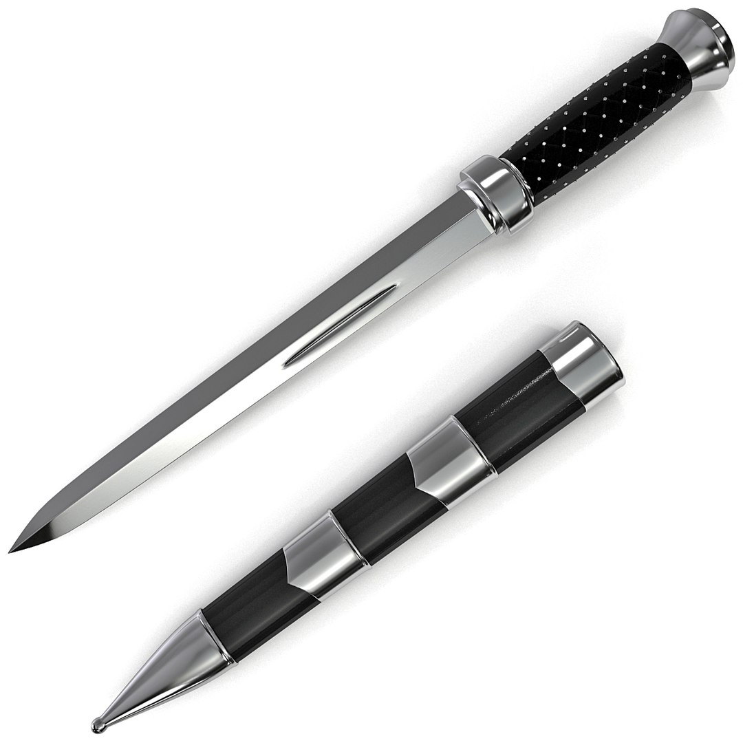 3d Dirk Knife Set Model