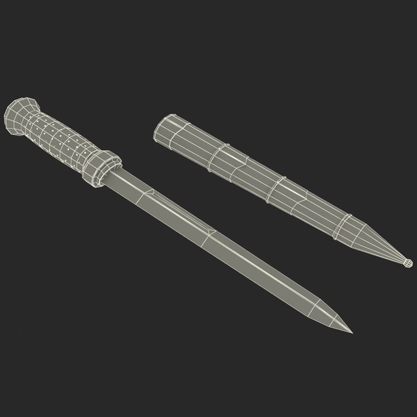 3d dirk knife set model
