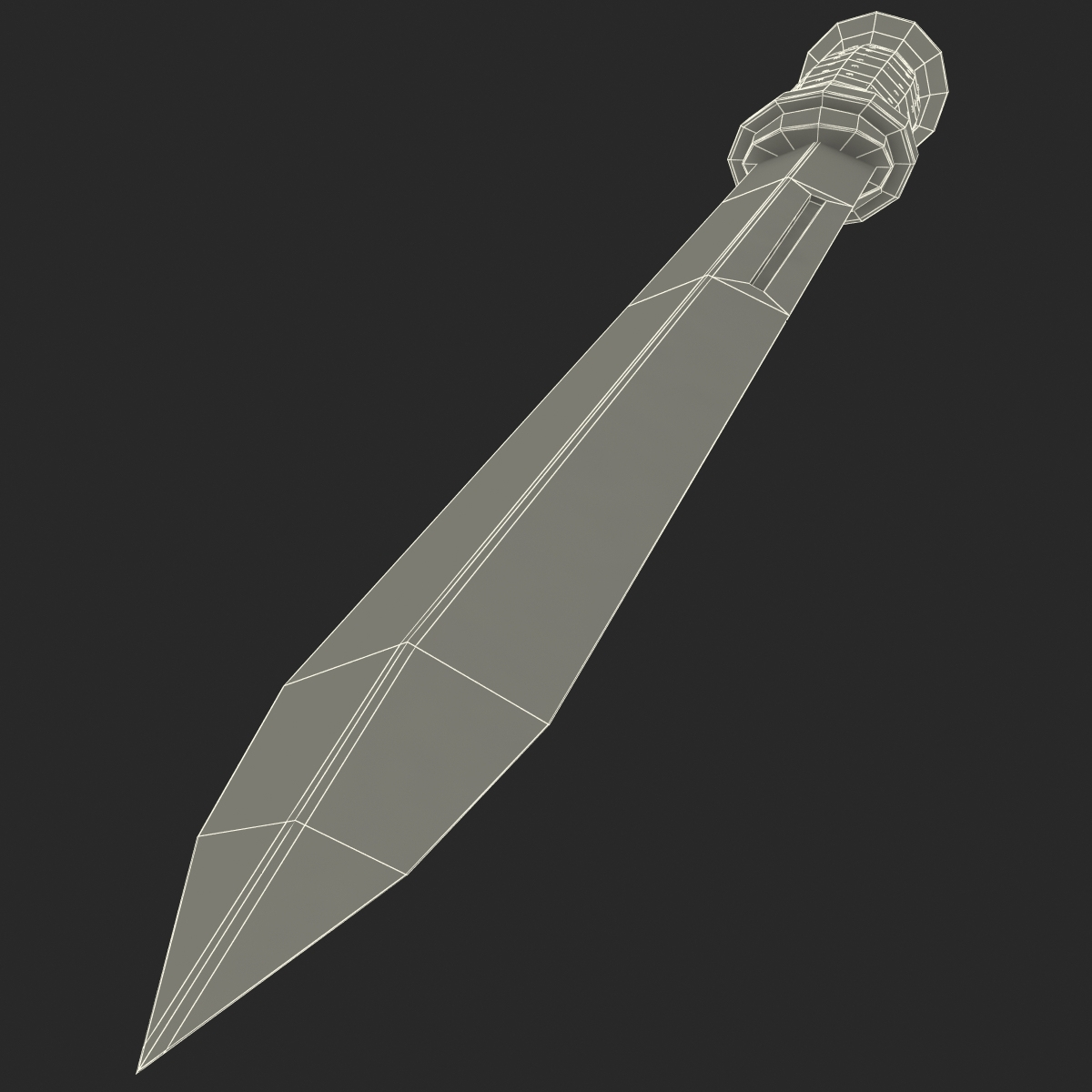 3d dirk knife set model