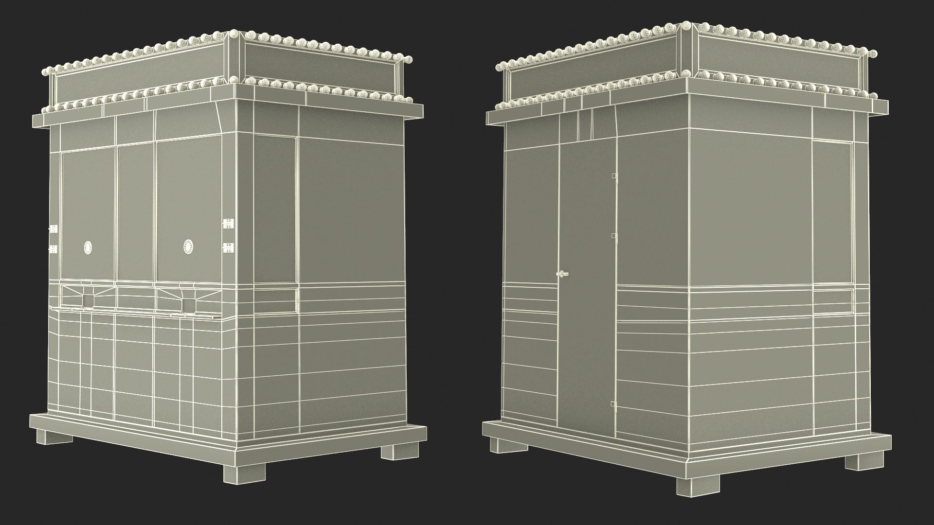 3D Ticket Booth Classic - TurboSquid 2140349
