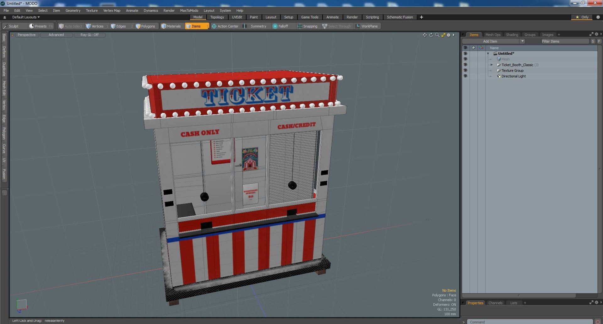 3D Ticket Booth Classic - TurboSquid 2140349