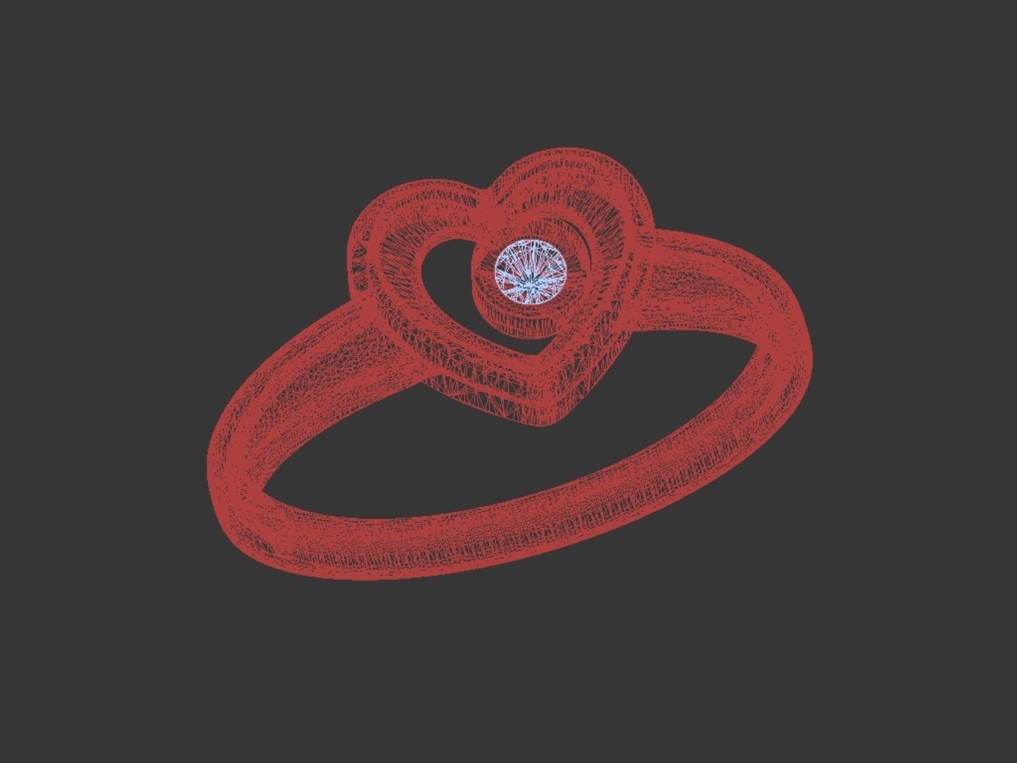 Heart Ring 3D Model - TurboSquid 1198022