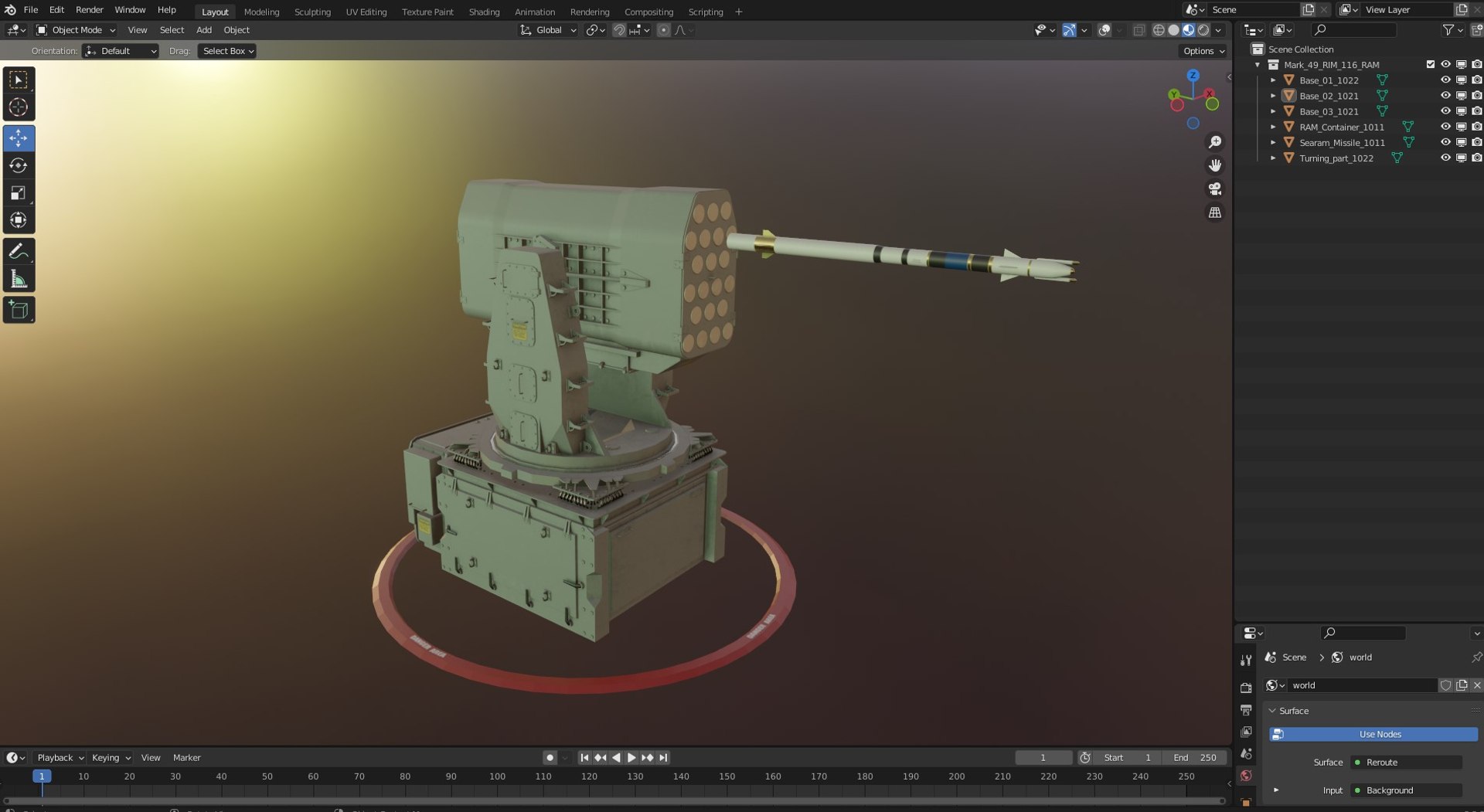 3D RIM 116 Rolling Airframe Missile Model - TurboSquid 2018716