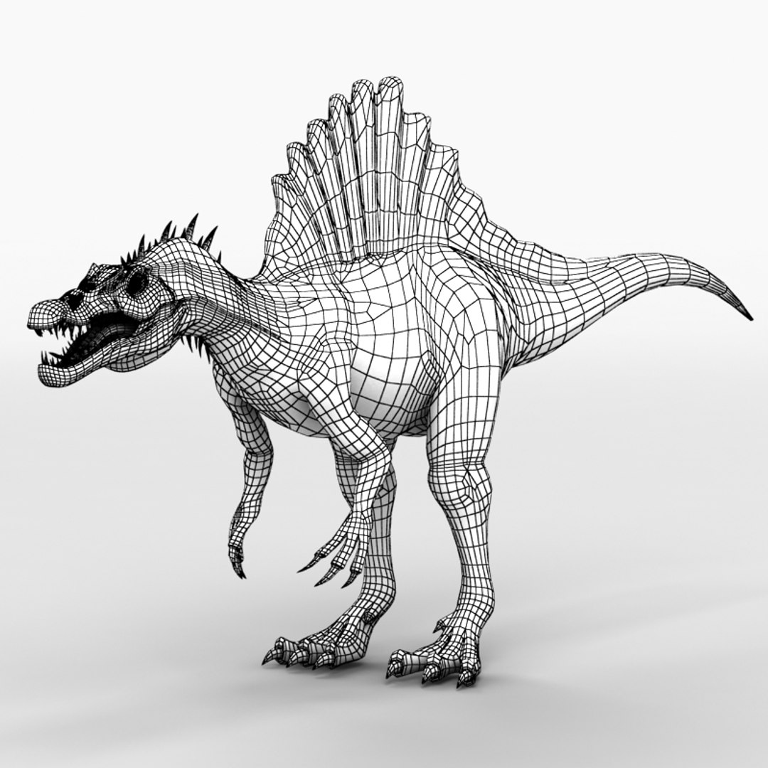 3d Spinosaurus Dinosaur Animation Model
