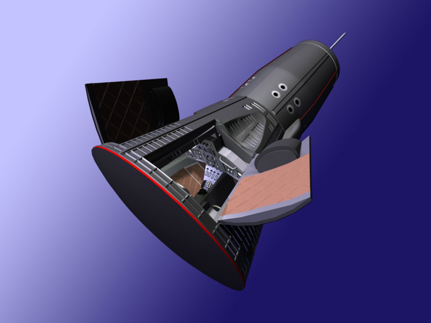 Titan Launch Vehicle Gemini 3d Model