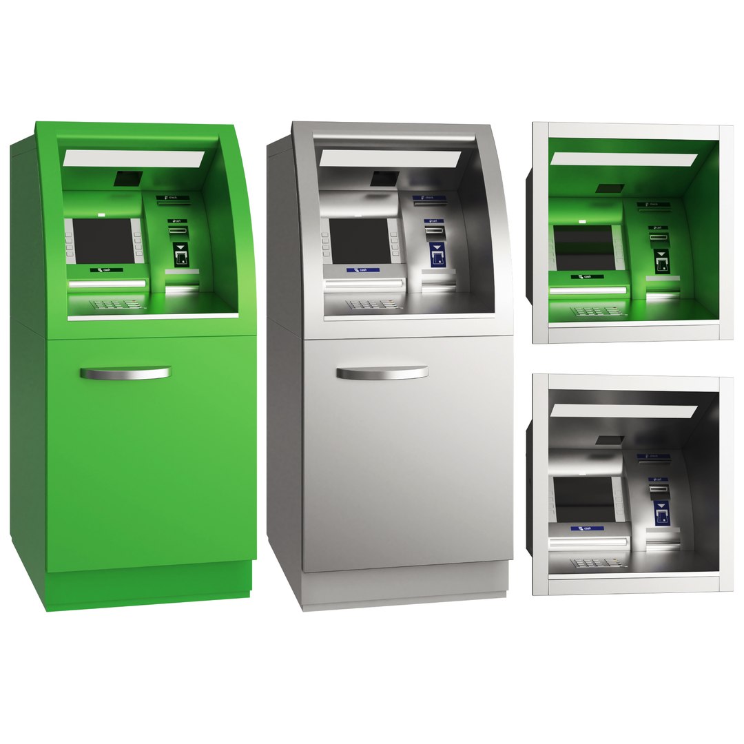 3D Atm Machines Model - TurboSquid 1502914