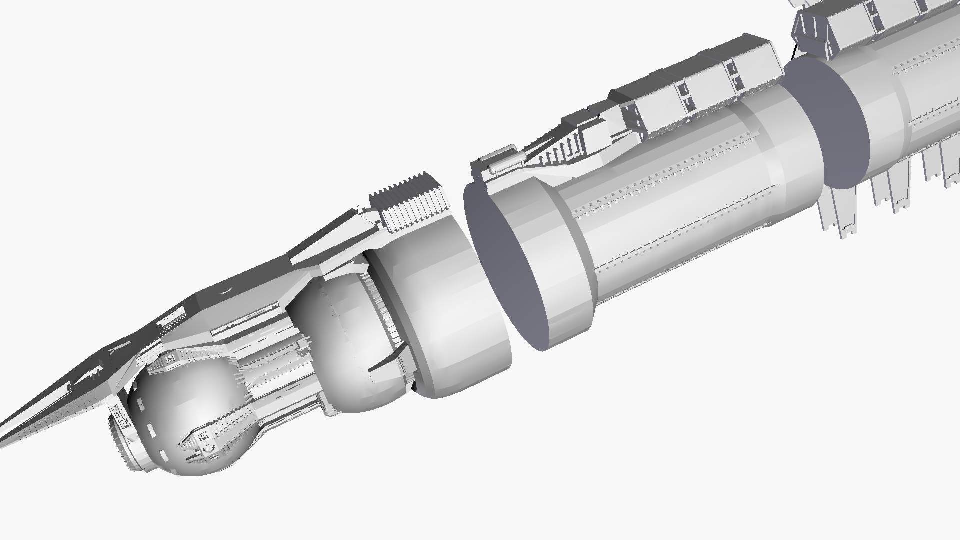 3d Model Of Babylon 5 Station