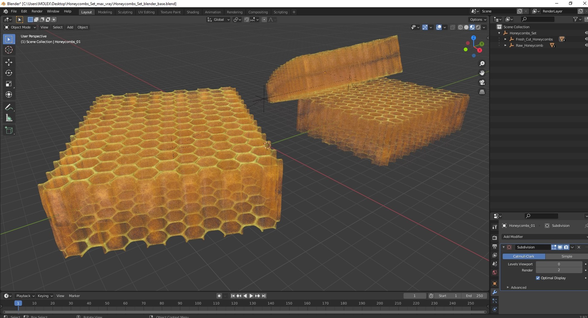 3D model Honeycombs Set - TurboSquid 2062968
