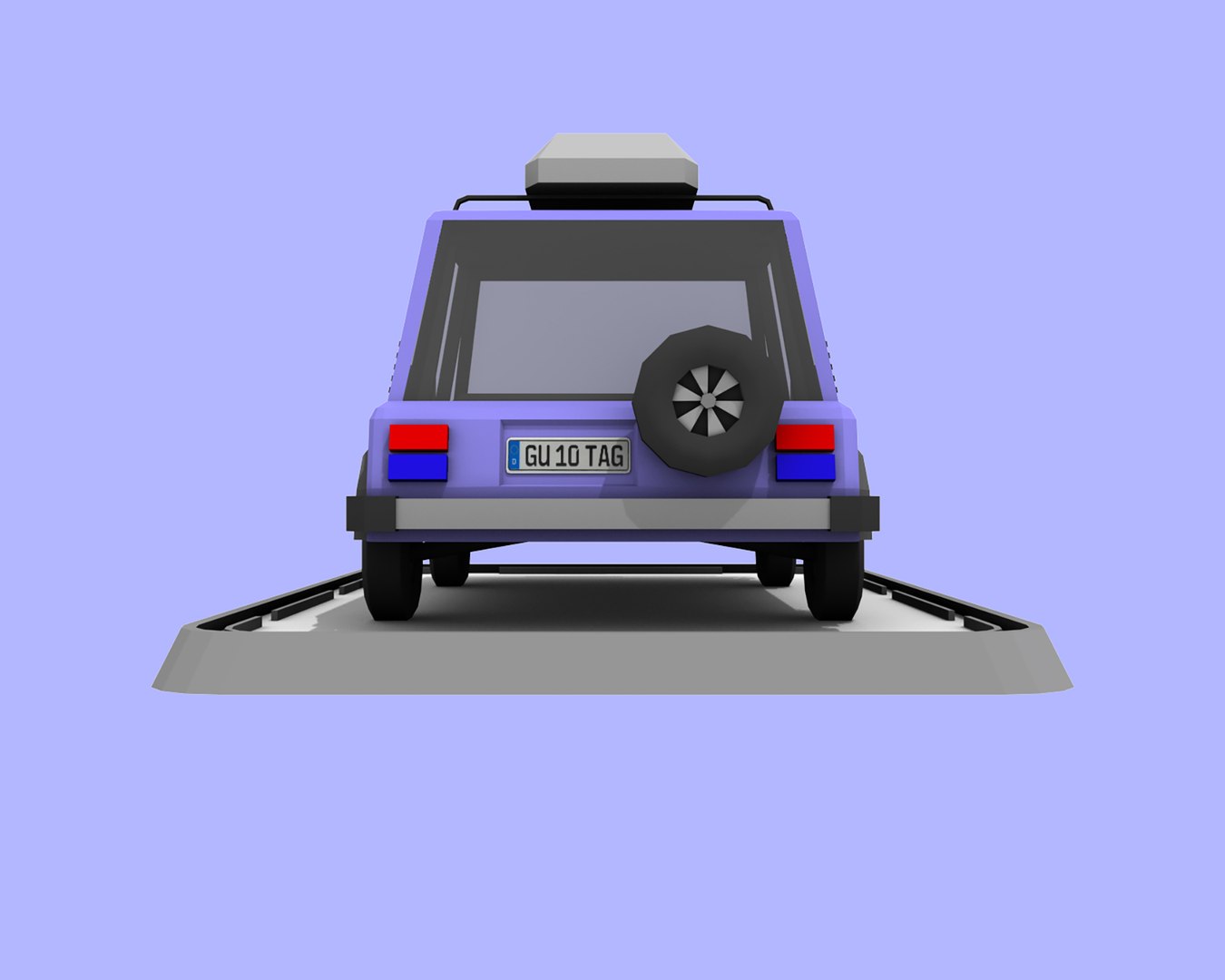 3D Cartoon Low Poly Jeep Crossover Car - TurboSquid 1840064