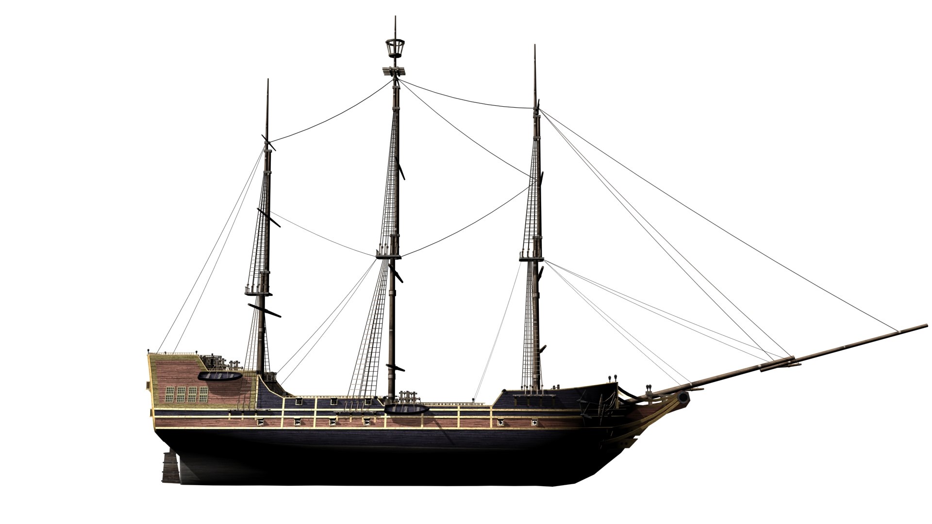 Galleon Model - TurboSquid 2197263
